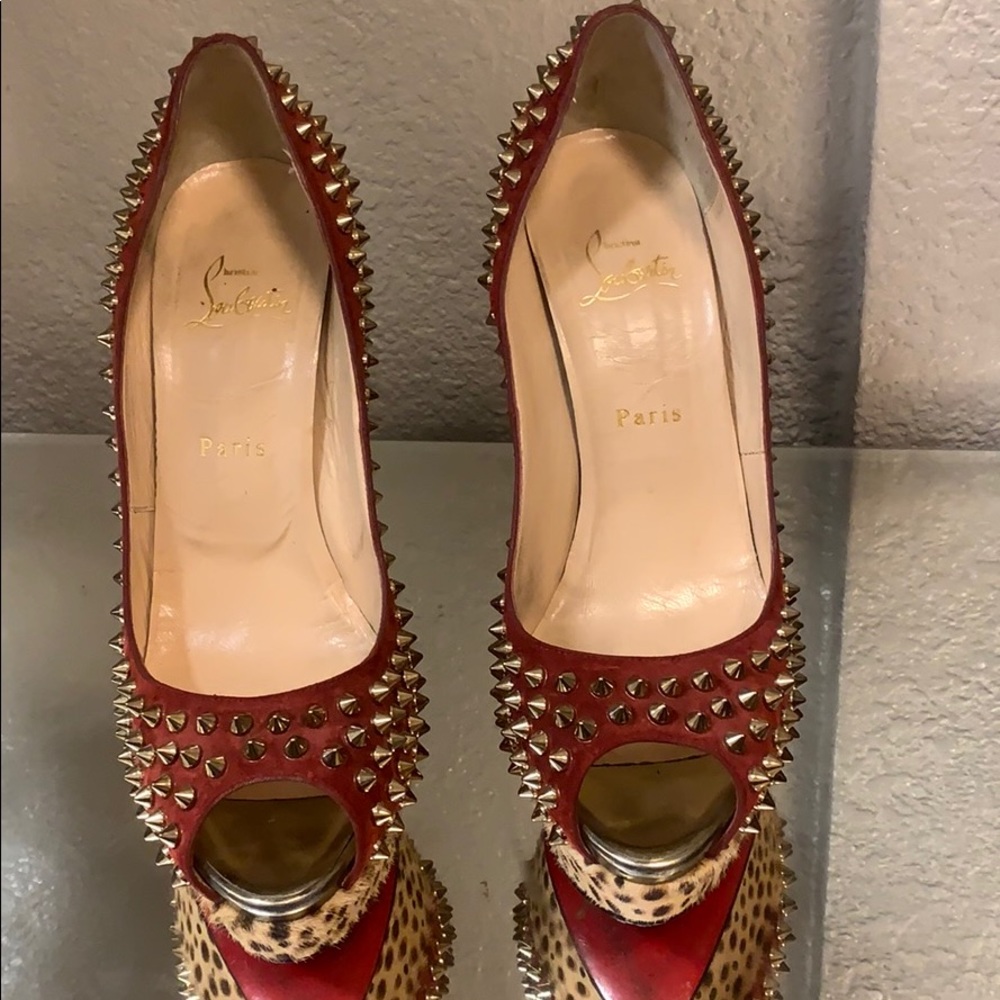 Christian Louboutin Platform Spike Heel - Gem
